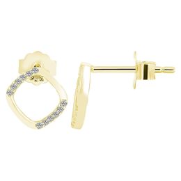 Adelia&acute;s ADELIA ́S Damen Paar Ohrh&auml;nger "Ohrringe &ndash; Ohrstecker aus 925 Silber", gold, Silber 925 (Sterlingsilber), Ohrringe, Ideal als Geschenk f&uuml;r besondere