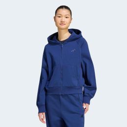 Damen Kapuzensweatshirt "W AK SL FZ HD", blau, Gr. S, adidas Sportswear, Obermaterial: 100% Baumwolle, Sweatshirts