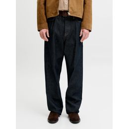 Jack & Jones JACK & JONES Herren Relax-fit-Jeans "JJIALEX mit cleanem Look und Taschenvielfalt"blau schwarz denim, Gr. 33, Abriebeffekte, Denim/Jeans,