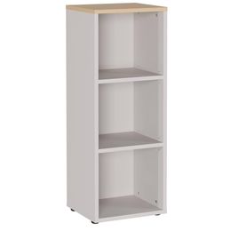 Pharao24.de B&uuml;roregal Standregal in Hellgrau 120 cm hoch