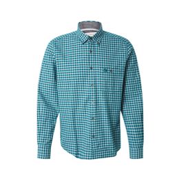 s.Oliver Button Up Shirt male size XXXL Turquoise / Petrol / White