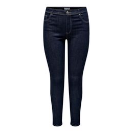 Only CARMAKOMA Damen Skinny-fit-Jeans "CARSALLY REG SK RINSE DNM PIM NOOS", blau, Gr. 52, unifarben, Denim/Jeans, Obermaterial: 64% Baumwolle, 31%