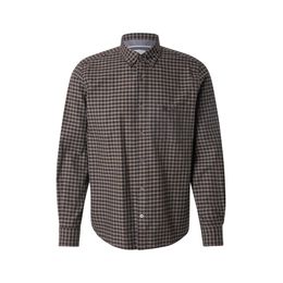 s.Oliver Button Up Shirt male size XXL Brown / Black