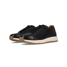 Salamander Herren Sneaker, Gr. 40schwarz, Glattleder, Schuhe, Schn&uuml;rschuh, Edel Sneaker mit Wechselfu&szlig;bett
