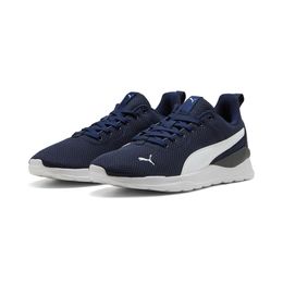 Puma Damen Sneaker "ANZARUN LITE", Gr. 40, blau, Textil, kontrastfarbene Details, Schuhe, mit atmungsaktivem Textil-Obermaterial, mit SOFTFOAM+
