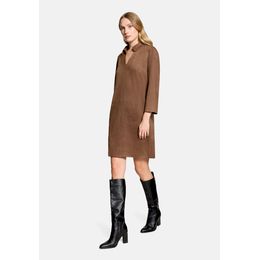 Betty Barclay Damen Hemdblusenkleid "Damen mit Knopfleiste", braun, Gr. 38, Obermaterial: 92% Polyester, 8% Elasthan, Kleider