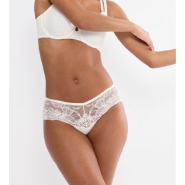 Triumph Damen Slip "Wild Gardenia Florale", Gr. 48, wei&szlig;, Microtouch, Obermaterial: 77% Lyocell, 23% Elasthan, Unterhosen, weiche Spitze vorn,