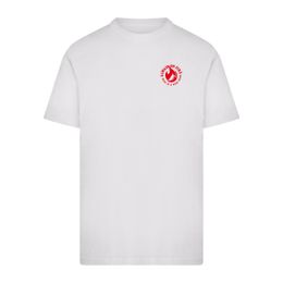 MisterTee Herren T-Shirt "MisterTee Always On Fire Tee", wei&szlig;, Gr. M, bedruckt, 100% Baumwolle, Shirts