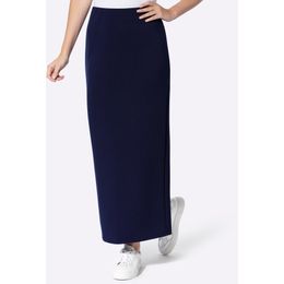 Heine Damen Sweatrockmarine, Gr. 50, unifarben, 55% Viskose, 40% Polyester, 5% Elasthan, R&ouml;cke