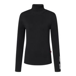JOOP! JOOP Damen Stehkragenpullover "Kaisha"schwarz, Gr. M, unifarben, Web, Obermaterial: 84% Viskose, 16% Polyamid, Pullover, Regular fit mit Rollkragen