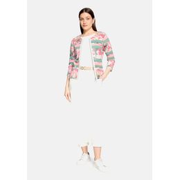 Betty Barclay Damen Shirtjacke "Damen mit Rippenstruktur", bunt, Gr. 42, Rippware, Obermaterial: 95% Baumwolle, 5% Elasthan, Shirts