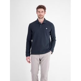 Lerros Herren Langarm-Poloshirt "FELPA"classic navy, Gr. XXL, Single Jersey, Obermaterial: 100% Baumwolle, Shirts, Sweatshirt mit Knopfleiste