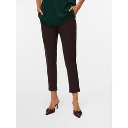 V&eacute;ro Moda VERO MODA Damen Anzughose "VMMAYA MR LOOSE SOLID PANT NOOS", braun, Gr. L, unifarben, Web, Obermaterial: 62% Polyester, 33% Viskose, 5% Elasthan,
