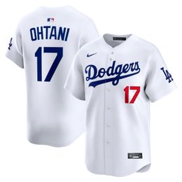 Nike Herren Footballtrikot "Nike Trikot Los Angeles Dodgers Nike Ltd Home Jersey Ohtani 17", wei&szlig;, Gr. L, 100% Polyester, Trikots