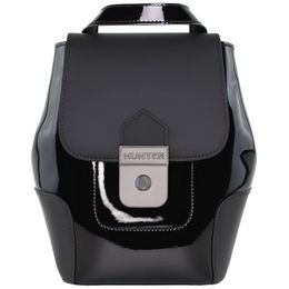 Hunter Veredelte Leder Schwarzer Mini-Rucksack