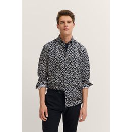 Bugatti Herren Langarmhemd "Soft Cotton", bunt, Gr. XL, gebl&uuml;mt, 100% Baumwolle, Hemden, mit floralem Muster und im Modern Fit