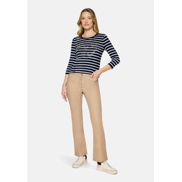 Betty Barclay Damen 3/4-Arm-Shirt "Damen mit Schmucksteinen", blau, Basic, Gr. 38, Jersey, Obermaterial: 95% Viskose, 5% Elasthan, Shirts