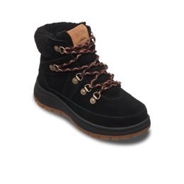 Roxy Damen Winterboots "Alyah", Gr. 9, schwarz, Obermaterial: 82% Leder, 16% Polyester, 2% Metall. Futter: 100% Polyester. Laufsohle: 100% Gummi.,