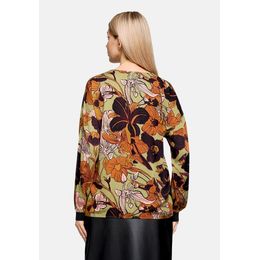 Cartoon Damen Schlupfbluse "Damen mit Rippb&uuml;ndchen", bunt, Gr. 36, Obermaterial: 100% Viskose, Blusen