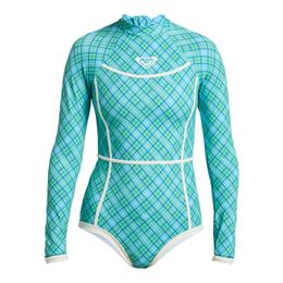 Roxy Damen Badeanzug "Go Girl Surf", blau, Gr. S, Polyester, Badeanz&uuml;ge