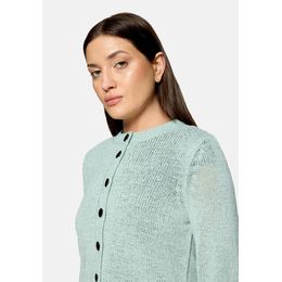 Betty Barclay Damen Strickjacke "Damen mit aufgesetzten Taschen", gr&uuml;n, Basic, Gr. 48, Strick, Obermaterial: 65% Polyacryl, 35% Polyamid, Strickjacken
