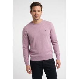Fynch-Hatton Herren Rundhalspullover, rosa, Gr. 4XL, unifarben, Strick, Obermaterial: 100% Baumwolle, Pullover, aus Baumwolle, mit