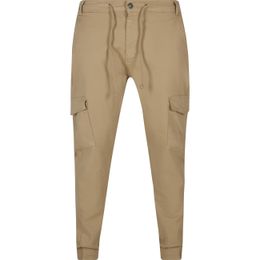 2Y Premium Herren Cargohose "2Y Premium Herren 2Y Premium Aramis Cargohose", beige, Gr. 38, unifarben, 98% Baumwolle, 2% Elasthan, Hosen