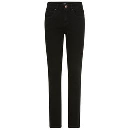 Arizona Damen Slim-fit-Jeans "Bund mit seitlichem Gummizugeinsatz", schwarz, Basic, Gr. 22, unifarben, Denim/Jeans, Obermaterial: 98% Baumwolle, 2%