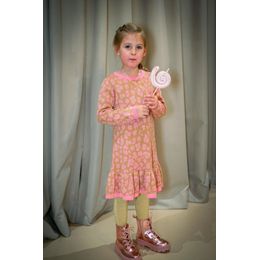 DANAMADE M&auml;dchen Jerseykleid "DANAMADE Dress DNAJA", rosa, Gr. 110, Feinstrick, 90% Baumwolle. 10% Metallische Fasern, Kleider