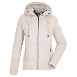 Killtec Damen Strickfleecejacke "KOW 41 WMN KNTFLC JCKT", beige, Gr. 36, unifarben, Obermaterial: 100% Polyester, Jacken, mit Teddyfell