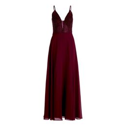 Vera Mont Damen Abendkleid "Damen mit Stickerei", rot, festlich, Gr. 32, Obermaterial: 100% Polyester. Besatz: 100% Polyamid. Futter: 100% Polyester,