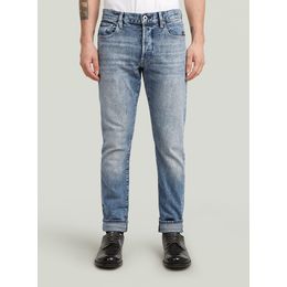G-Star Raw G-STAR Herren Regular-fit-Jeans "3301 Slim Selvedge Jeans", blau, Gr. 31, Obermaterial: 99% Baumwolle, 1% Elasthan, Jeans