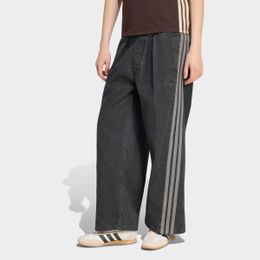 Damen Sporthose "STADIUM, LOCKERE PASSFORM, VERWASCHENE OPTIK"schwarz, normal, gr., Gr. L, adidas Sportswear, Obermaterial: 100% Baumwolle, Hosen,
