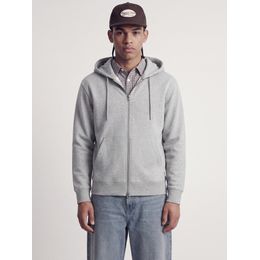 Jack & Jones JACK & JONES Herren Kapuzensweatjacke "JJEACE SWEAT ZIP HOOD NOOS", grau, Gr. XL, meliert, angeraute Sweatware, Obermaterial: 70% Baumwolle, 30%