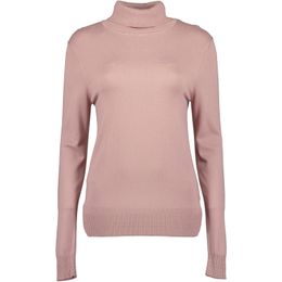 Blue Seven Damen Strickpullover "Rollkragenpullover", rosa, Gr. 46, 80% Viskose, 20% Polyamid, Pullover