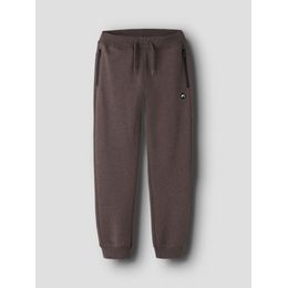 name it Jungen Jogginghose "NKMVIMO f&uuml;r Jungen mit B&uuml;ndchen und Stretchkomfort", braun, Gr. 116, unifarben, Sweatware, Obermaterial: 60% Baumwolle,