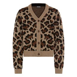 Kidsworld Knit Cardigan girl size 152/158 Chocolate / Brocade / Black