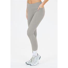 ENDURANCE ATHLECIA ATHLECIA Damen Trainingstights "Aliya V2", grau, Gr. 44, unifarben, 75% Polyamid, 25% Elasthan, Hosen, mit Quick Dry-Technologie