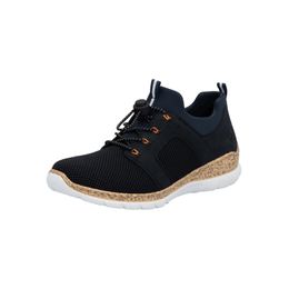 Rieker Damen Sneaker "Halbschuh", Gr. 38, blau, Obermaterial: 100% Textilmaterial TEXMAT., Schuhe