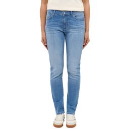 Mustang Damen Slim-fit-Jeans "Damen Style Crosby Relaxed Slim", blau, Gr. 29, unifarben, Denim/Jeans, 92% Baumwolle, 6% Elastomultiester, 2%