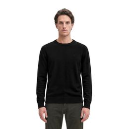 Marc O'Polo MARC O'POLO Herren Rundhalspullover "aus softem Bio-Bauwoll-Schurwoll-Mix", schwarz, Gr. XXL, unifarben, Obermaterial: 54% Baumwolle, 29% Schurwolle,