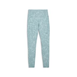 Puma Damen Trainingstights "CLOUDSPUN Leggings mit Print Damen", blau, Gr. M, gebl&uuml;mt, Obermaterial: 15% Elasthan, 85% Polyester. Innere Tasche: 15%