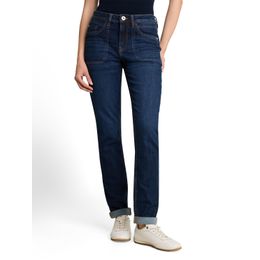 Tom Tailor Damen Skinny-fit-Jeansclean schwarz stone blau denim, Gr. 33, unifarben, Denim/Jeans, Obermaterial: 85% Baumwolle, 13% Polyester, 2%
