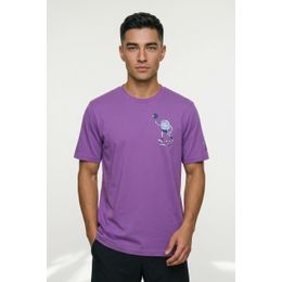 Herren T-Shirt "EARTH DAY PADEL, GRAFIK", lila, Gr. S, adidas Sportswear, Obermaterial: 100% Baumwolle, Shirts, mit Print, sportlicher Stil, aus