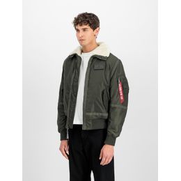 Herren Bomberjacke "B15-3 TT", gr&uuml;n, Gr. XXL, Alpha Industries, unifarben, Web, Obermaterial: 100% Nylon, Jacken, Kunstfaser, regular fit
