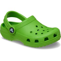Crocs Jungen Clog "Classic Clog K", Gr. 22, gr&uuml;n, Croslite , unifarben, Schuhe, Hausschuh, Schlappen, Strandschuh, Sandale mit Fersenriemen
