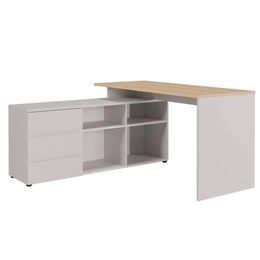 Pharao24.de Computerschreibtisch B&uuml;rotisch mit drei Schubladen in modernem Design