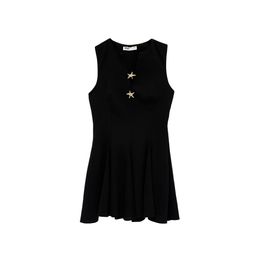 KOTON Kleid Damen Gr&ouml;&szlig;e 36 schwarz Sommerkleid