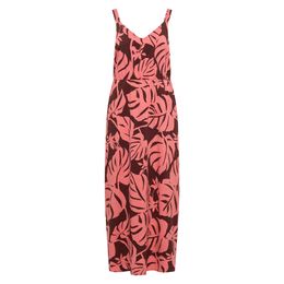 Cecil Maxikleid mit V-Neck und Print Damen Gr&ouml;&szlig;e 42 koralle Sommerkleid