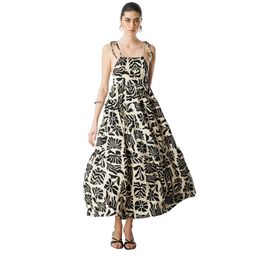 No Matter What Kleid Damen Gr&ouml;&szlig;e 40 schwarz / wollwei&szlig; Sommerkleid